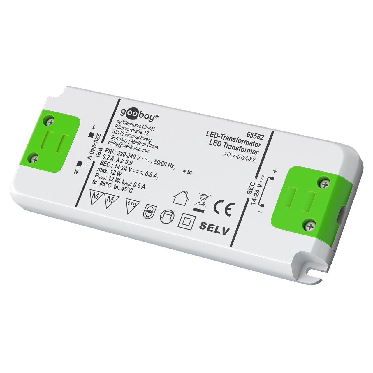 Transformator DC pentru LED, 24V, 12W, Alb/Verde - eMAG.ro