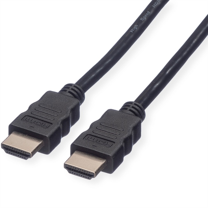 Cablu HDMI, Roline, 10m, Negru - eMAG.ro