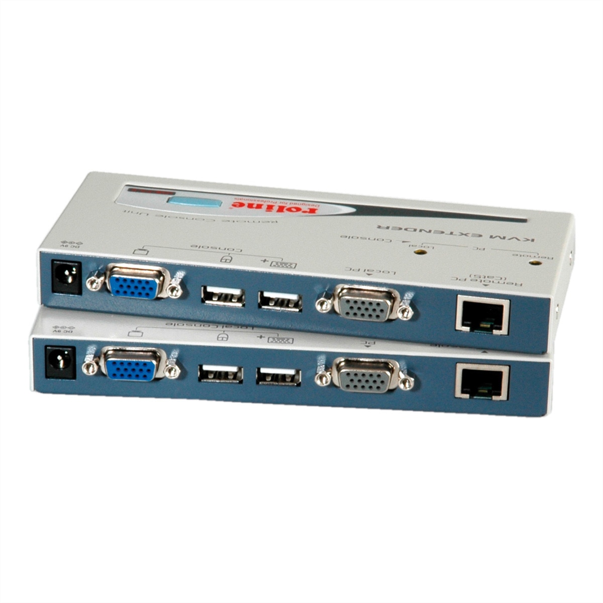 Switch KVM, Roline, VGA/RJ45/USB, Alb - eMAG.ro