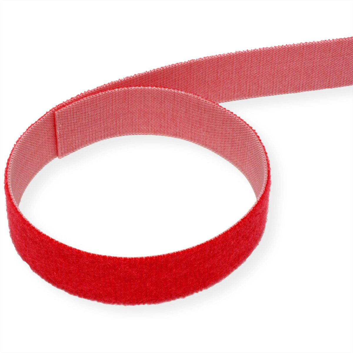 Banda cu scai, Velcro, 25 m, Rosu - eMAG.ro