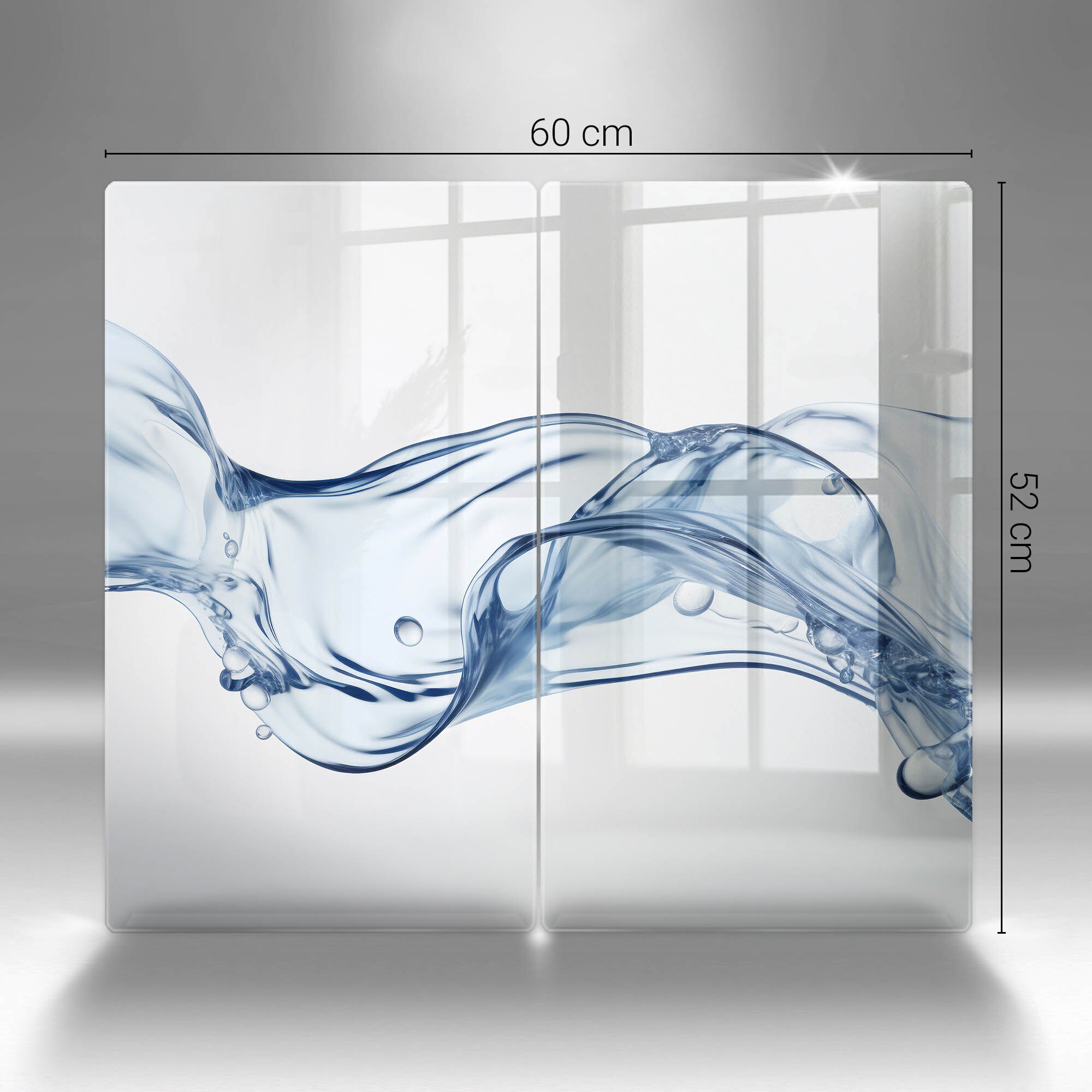 Placa sticla securizata, Wallfluent, protectie perete/plita/blat ...