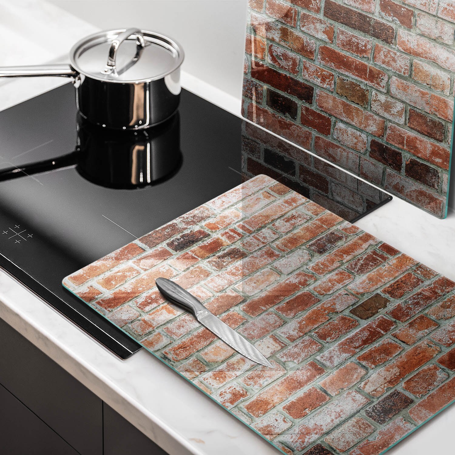 Placa sticla securizata, Wallfluent, protectie perete/plita/blat ...
