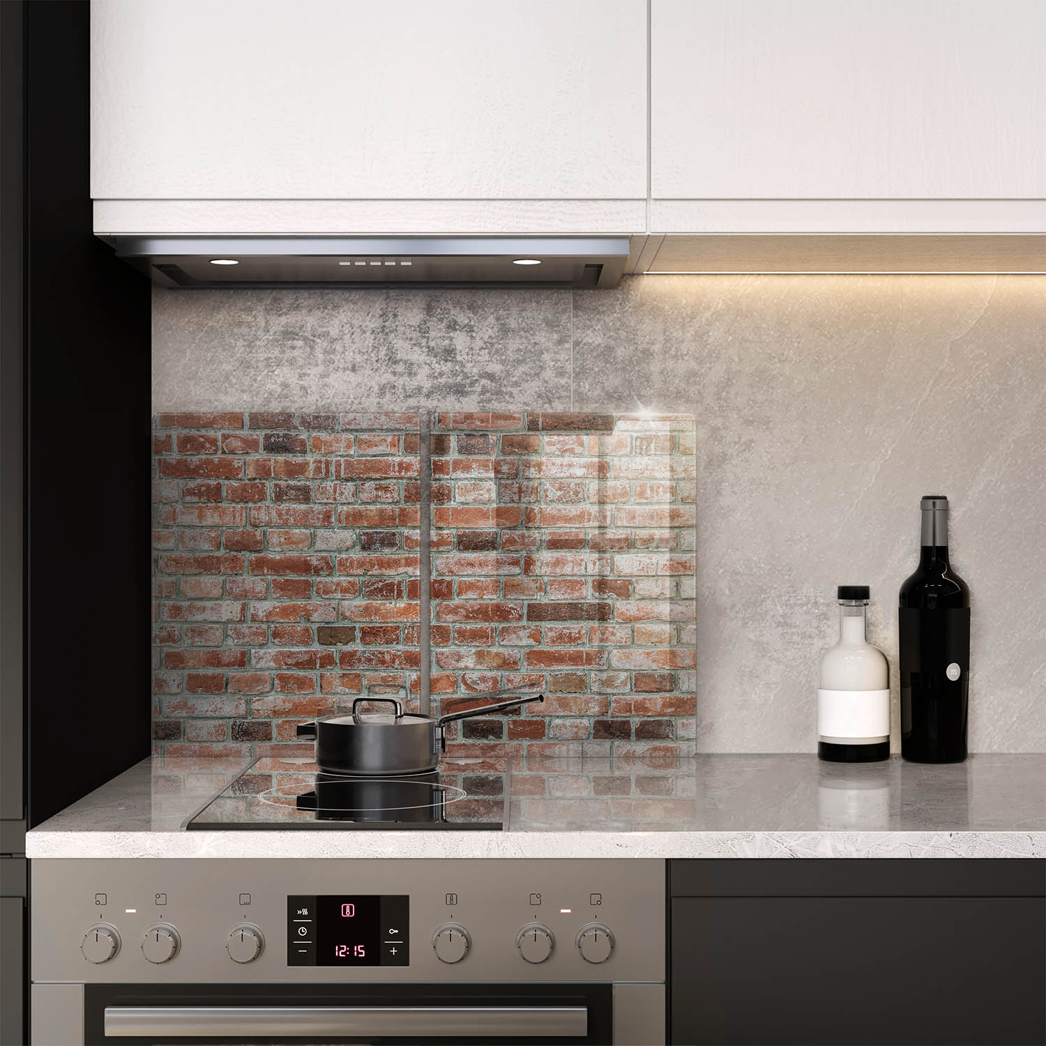 Placa sticla securizata, Wallfluent, protectie perete/plita/blat ...