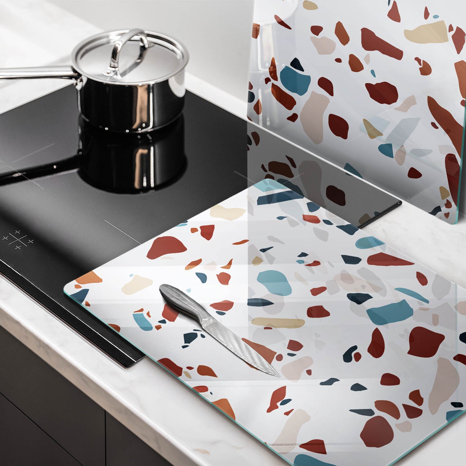 Placa sticla securizata, Wallfluent, protectie perete/plita/blat ...