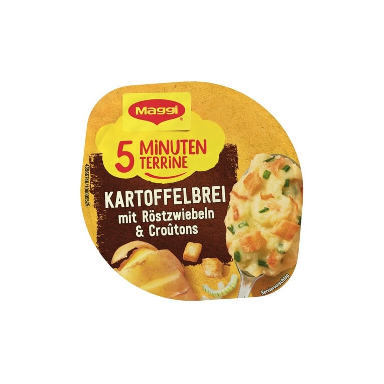 Piure de cartofi Maggi, cu ceapa prajita si crutoane, gata in 5 min ...