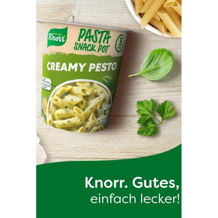 Paste, Knorr, cu sos pesto, Pasta Snack, 68g - eMAG.ro