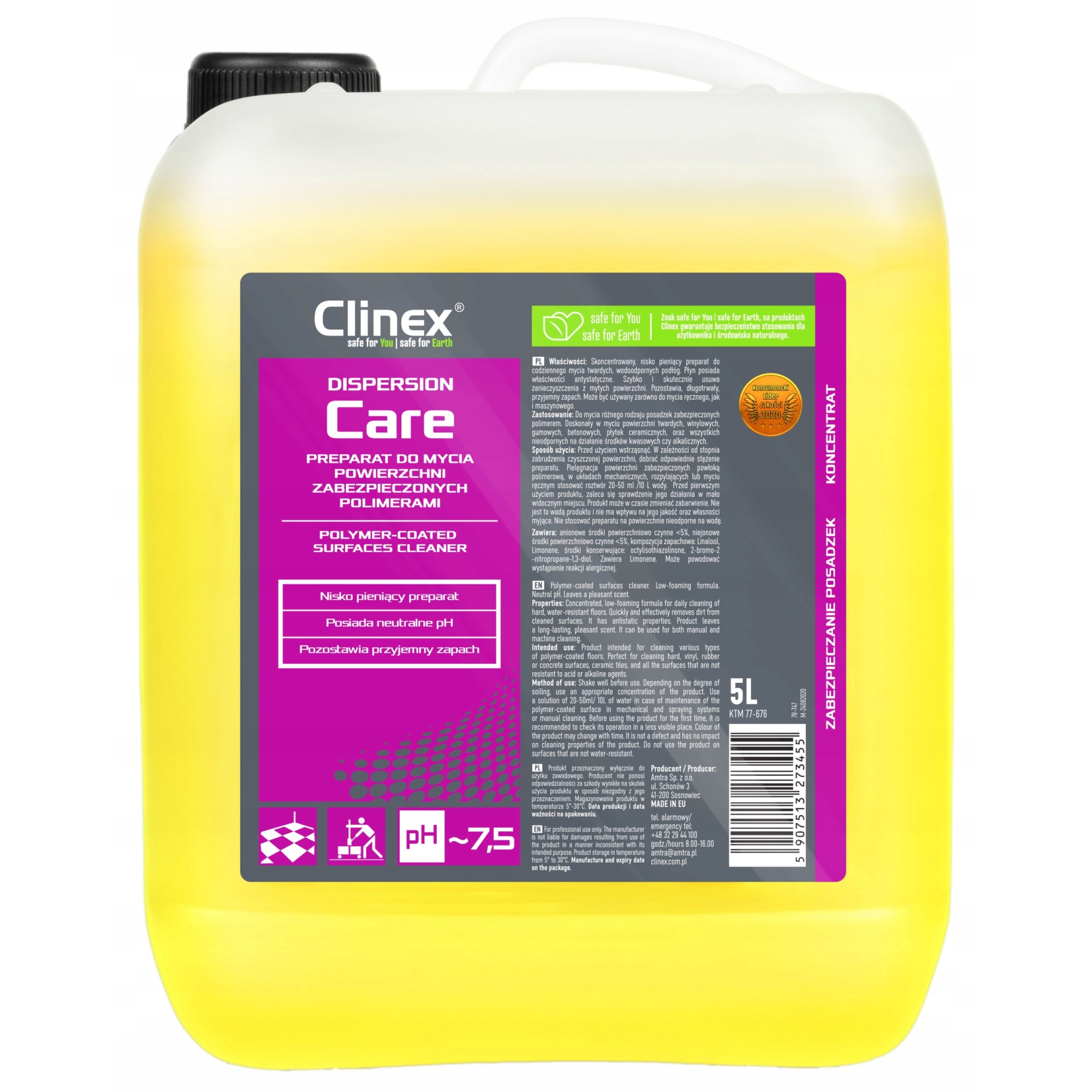 Разтвор за почистване на под, CLINEX, 5л - eMAG.bg