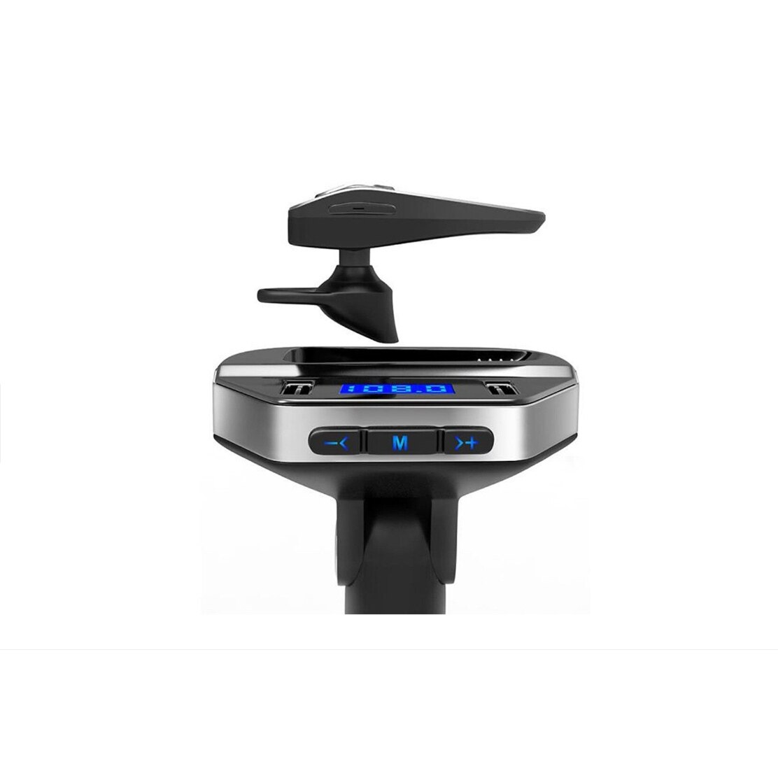 Car Kit auto Bluetooth Dual USB cu Casca V6 plus Tripla si Suport ...