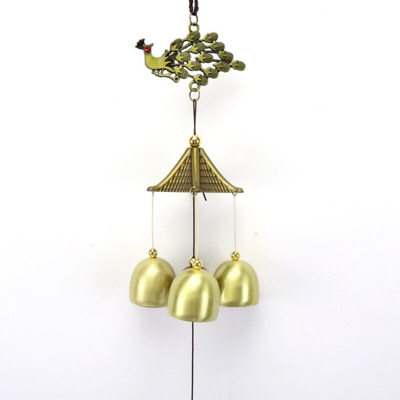 Ceas ascuns si clopotel de vant pentru casa sau gradina, BOMSTOM, Aliaj ...