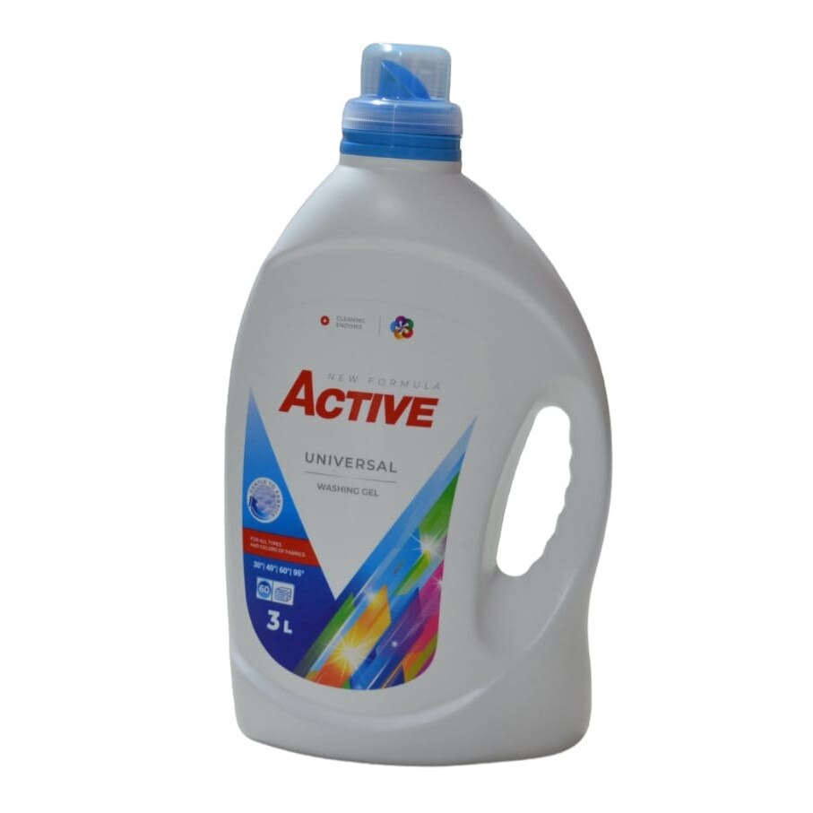 Detergent Lichid 3 Litri Active Universal (albastru) - eMAG.ro