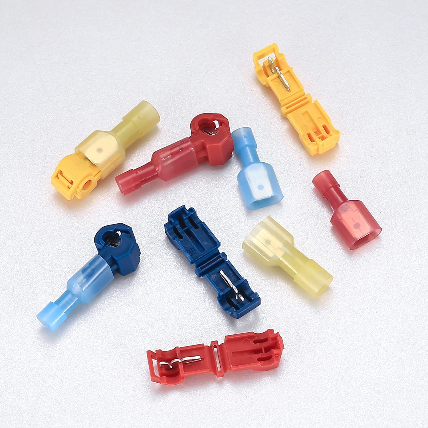 Set 120 bucati Conectori pentru conductori electrici tip T, plastic ...