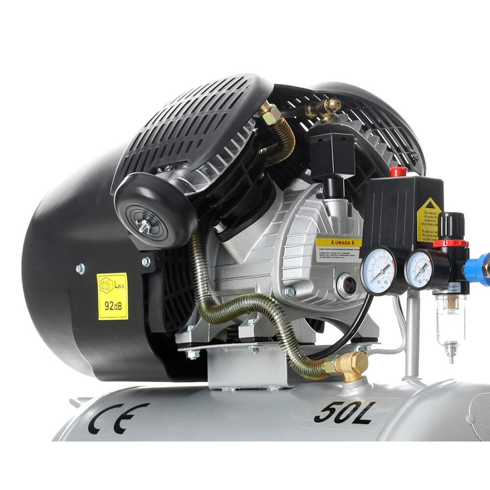 Compresor aer comprimat 50L 530L/min 2 pistoane 8bar + dezumidificator ...