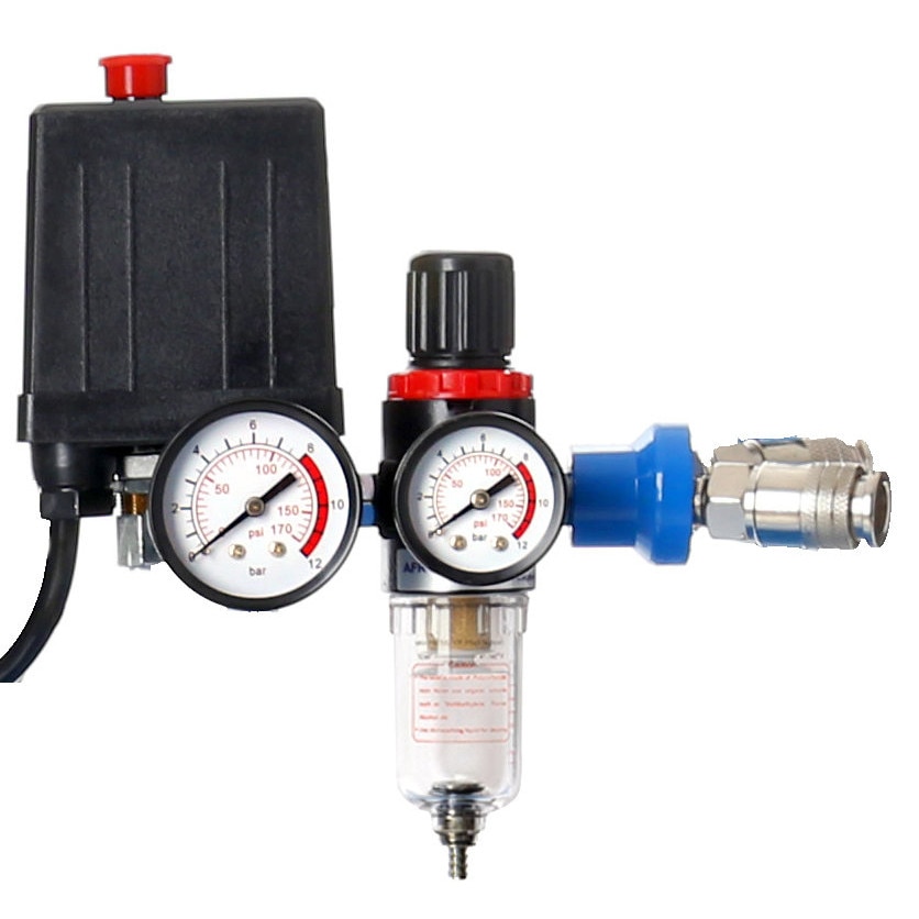 Compresor aer comprimat 50L 530L/min 2 pistoane 8bar + dezumidificator ...