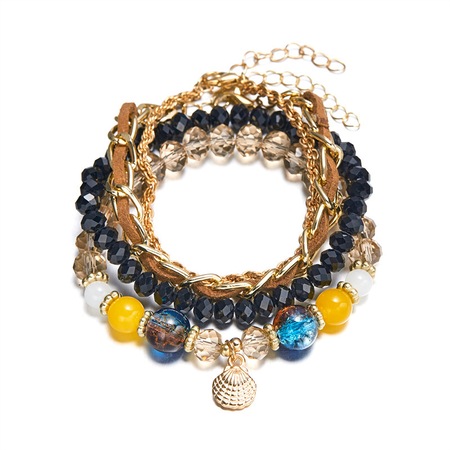 Set 4 bratari dama, multi-color, bijuterii boho pentru femei, cu ...