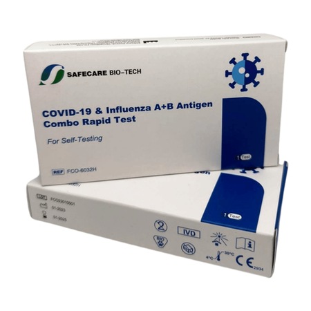 Test Rapid Combo Safecare Covid-19, Gripa Tip A si Tip B, SET 2 BUCATI ...