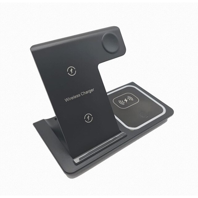 Statie de Incarcare Wireless, 3In1, Fast Charger 15W, pentru iPhone ...