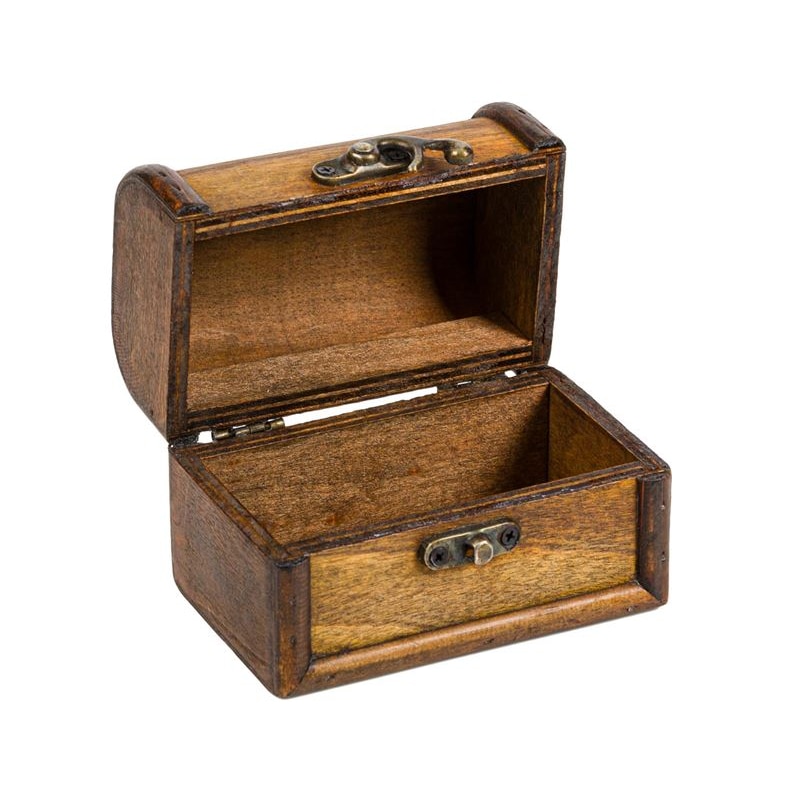 Cufar decorativ depozitare, 11x7x8 cm, Lemn, ATU-084741 - eMAG.ro