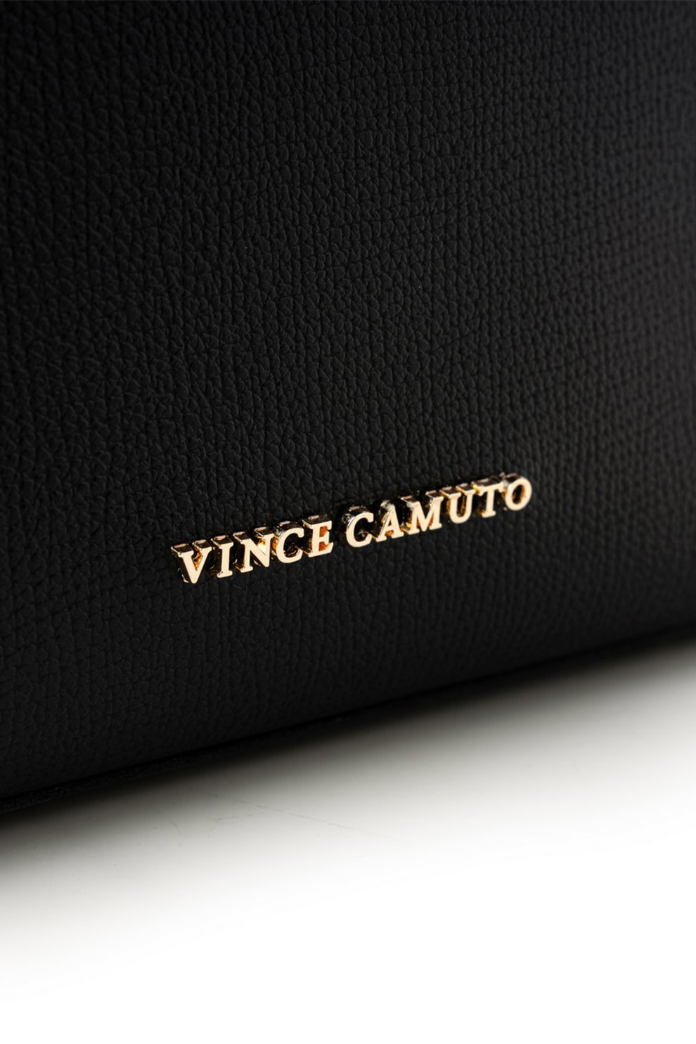 Vince Camuto, Чанта от еко кожа с лого, Черен - eMAG.bg