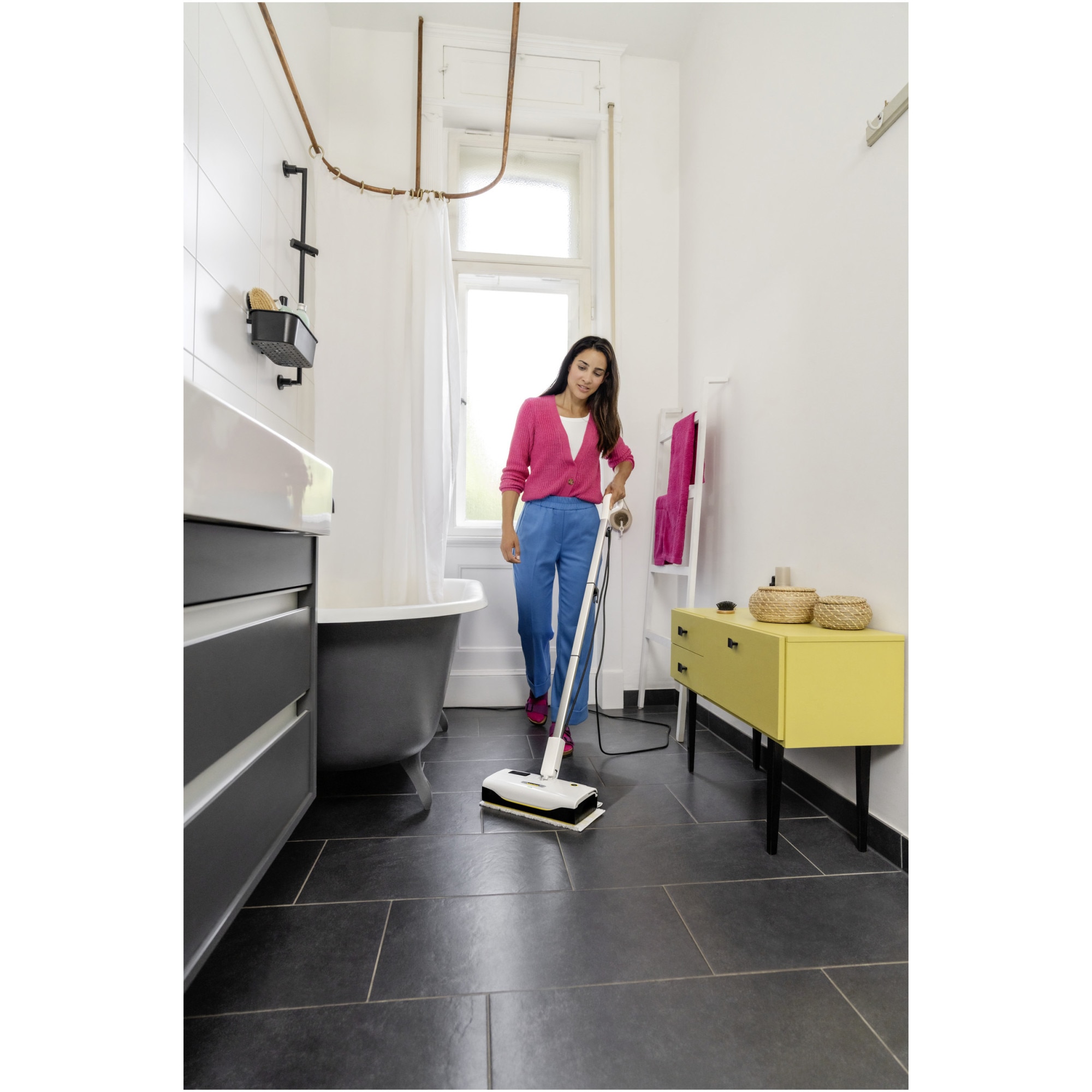 Mop cu abur Karcher SC 1 Upright, 1300 W, rezervor 200 ml, 2 lavete ...