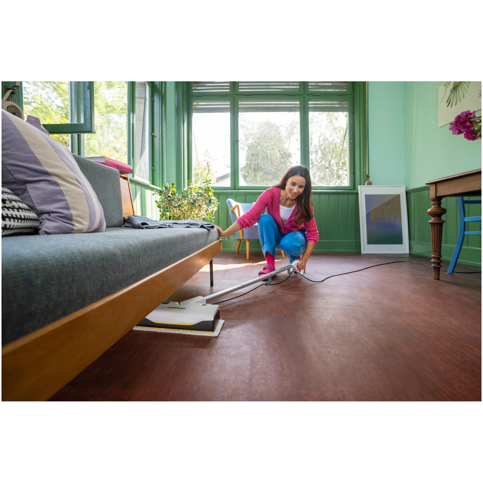 Mop cu abur Karcher SC 1 Upright, 1300 W, rezervor 200 ml, 2 lavete ...