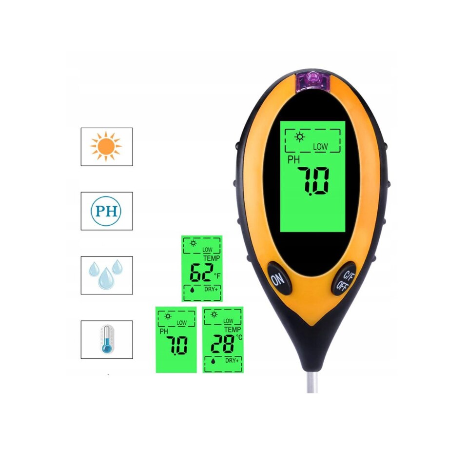 Tester 4-in-1, testare sol, Ph, monitorizare apa - eMAG.ro