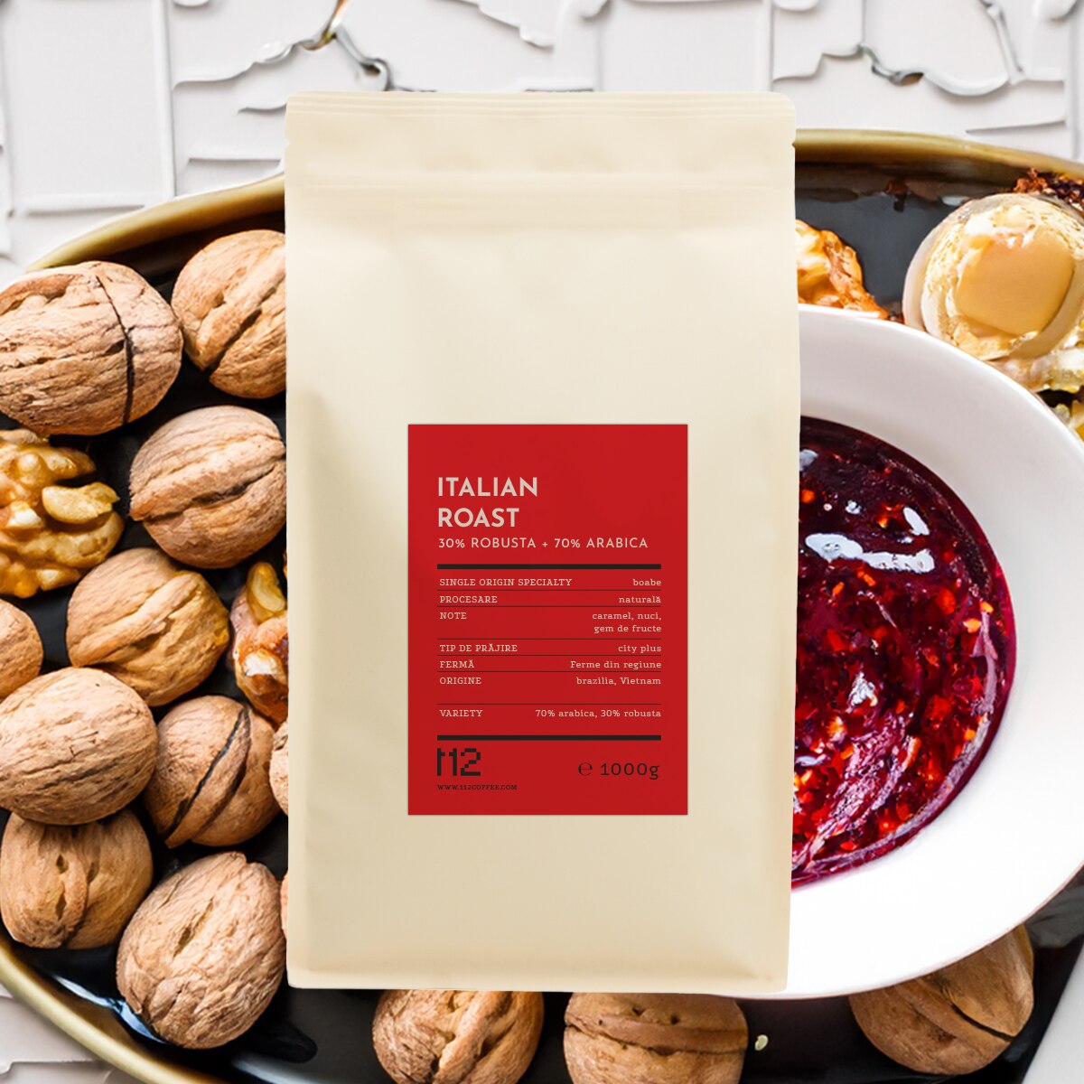 Cafea Boabe Italian Roast arabica/robusta – 1Kg - eMAG.ro