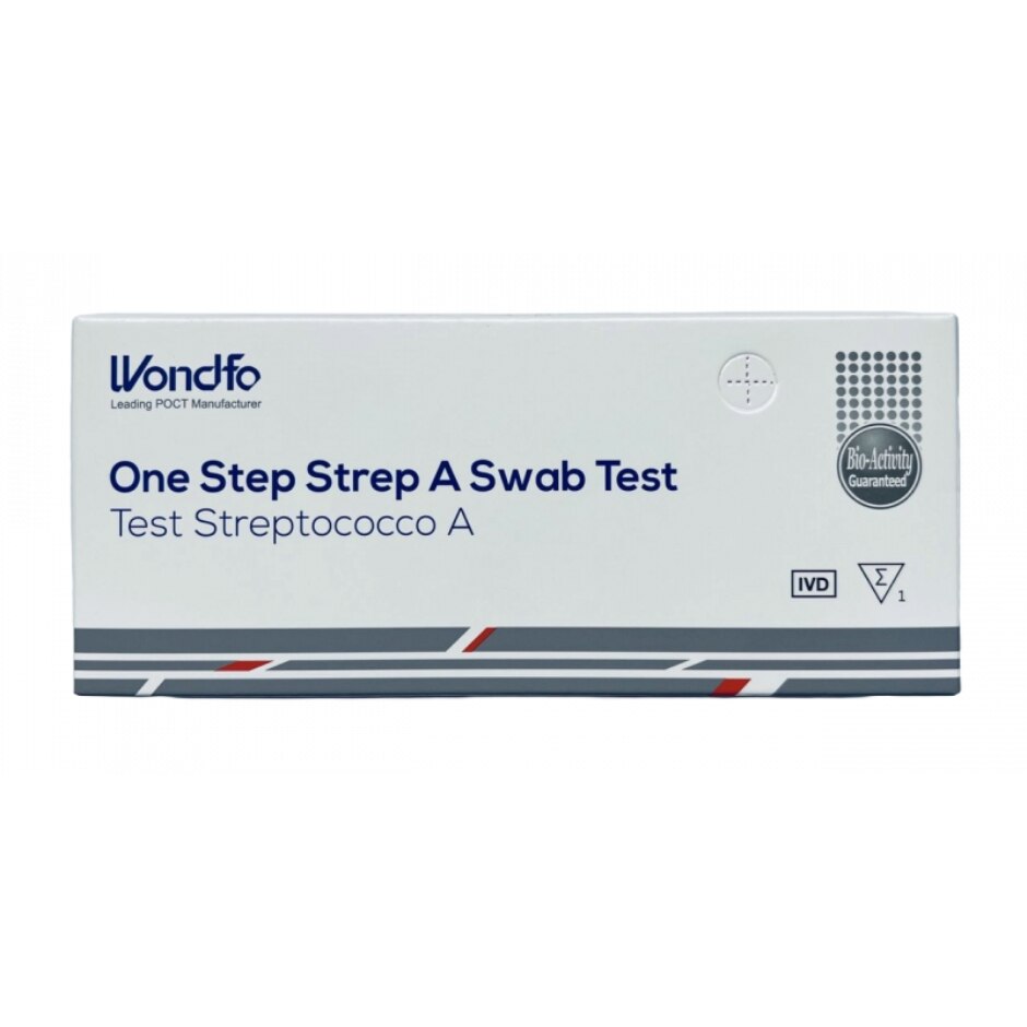 Test Rapid Antigen Strep A, pentru Autotestare, WONDFO, 1Buc - eMAG.ro
