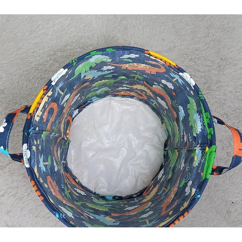 Cos de rufe/jucarii, Zola®, model dinozauri, 43x33 cm, multicolor - eMAG.ro