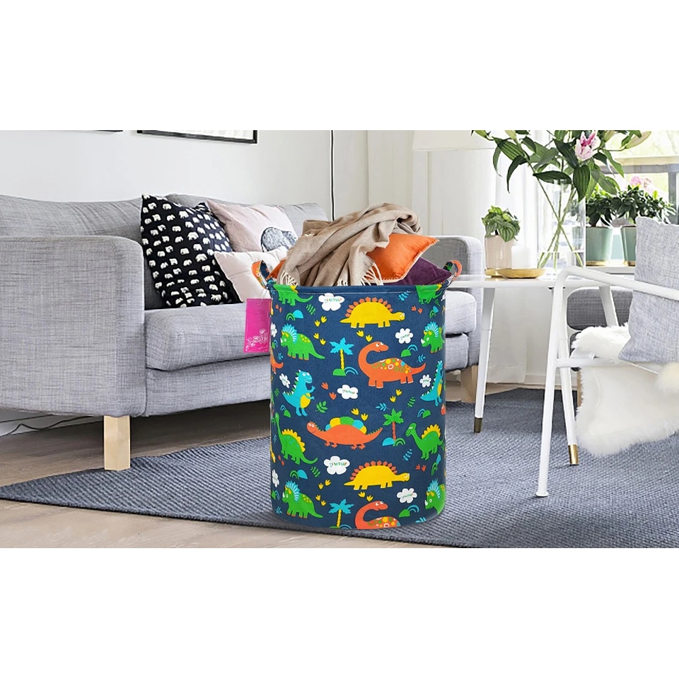 Cos de rufe/jucarii, Zola®, model dinozauri, 43x33 cm, multicolor - eMAG.ro