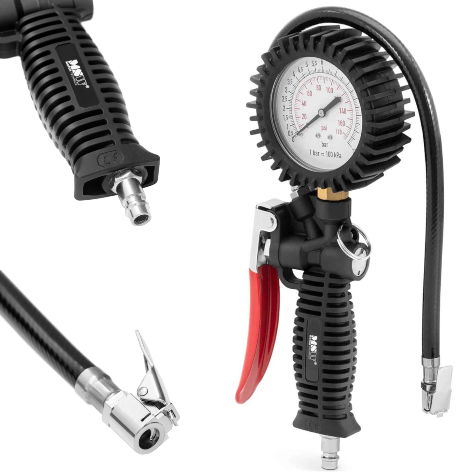 Pistol de umflat roti, Msw, PA, 0.44m, Negru - eMAG.ro