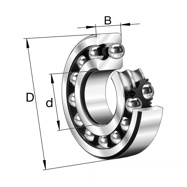 Rulment radial-oscilant cu bile pe doua randuri 1310K.TV.C3 FAG - eMAG.ro