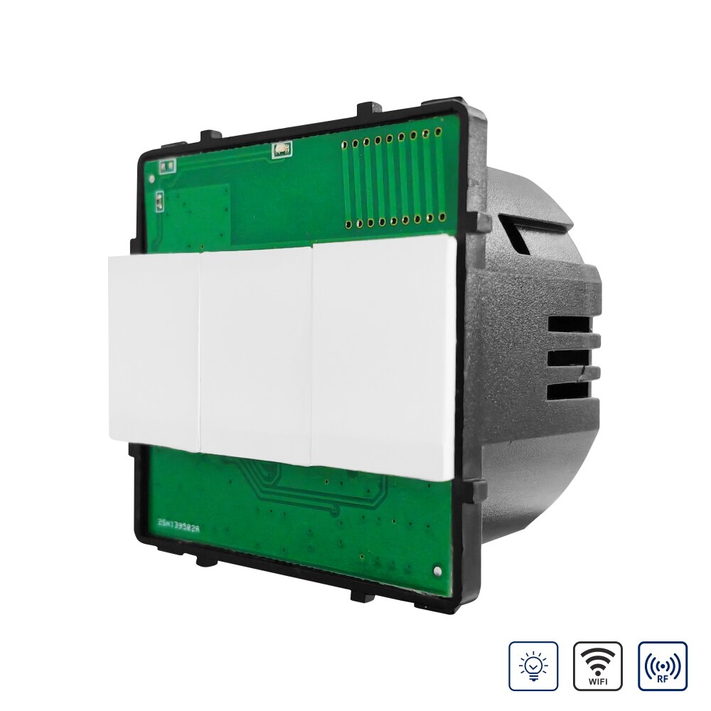 Modul Intrerupator Simplu cu Variator Wi-Fi + RF433 cu Touch LUXION ... Modul Intrerupator Simplu cu Variator Wi-Fi + RF433 cu Touch LUXION ...