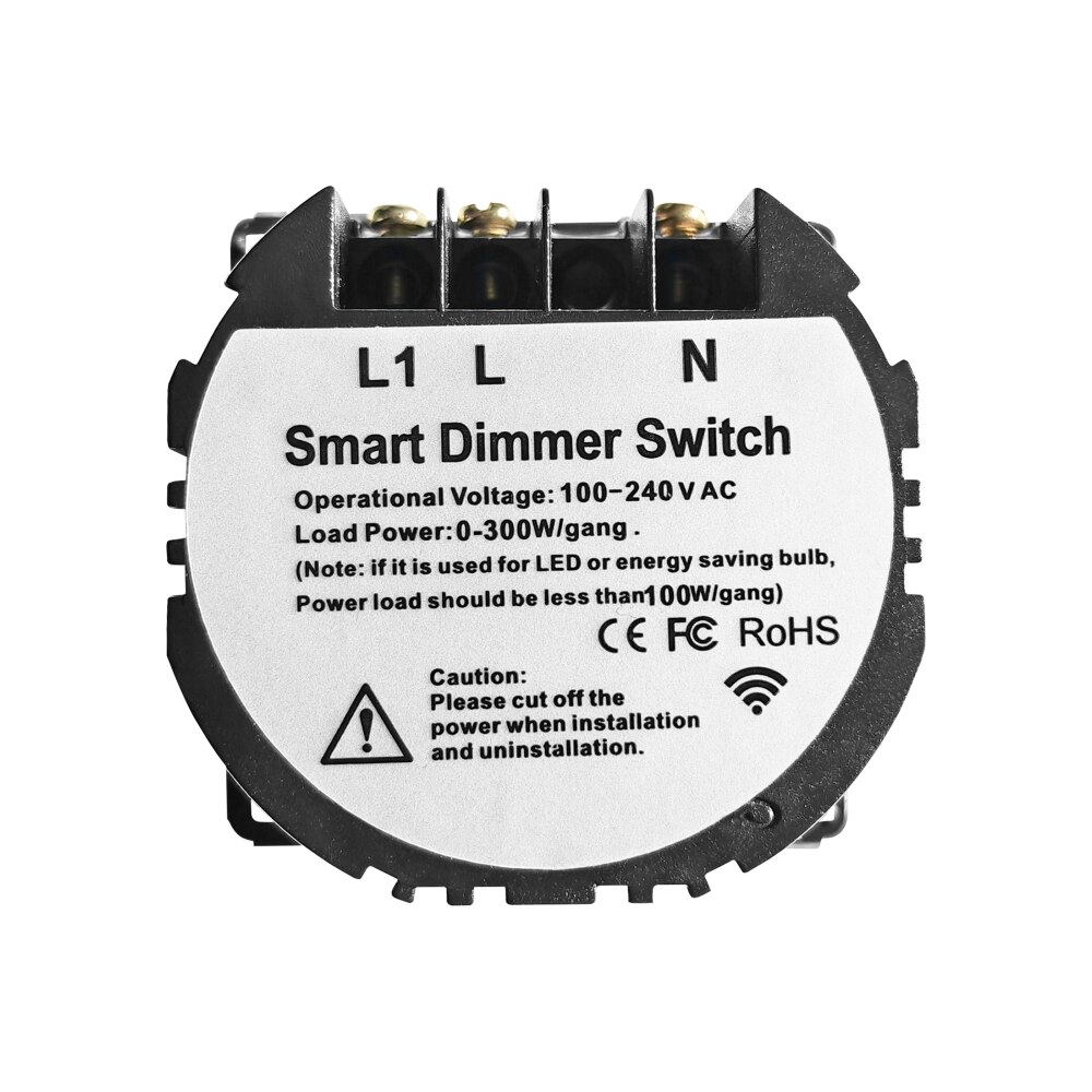 Modul Intrerupator Simplu cu Variator Wi-Fi + RF433 cu Touch LUXION ... Modul Intrerupator Simplu cu Variator Wi-Fi + RF433 cu Touch LUXION ...