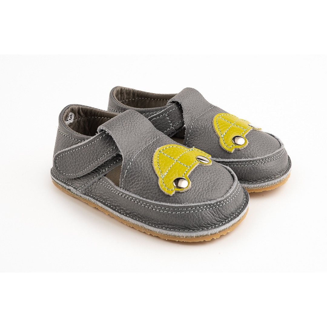 Pantofi barefoot pentru copii gri Masinuta 19 - eMAG.ro
