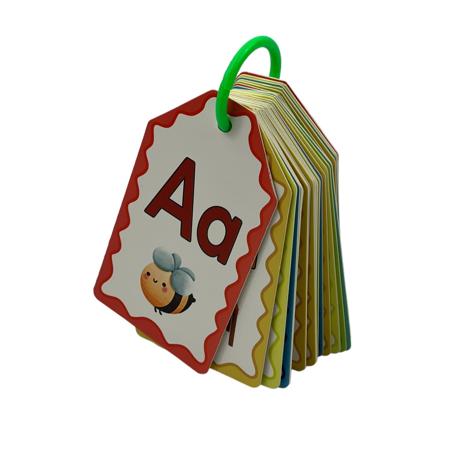 Joc educativ invatam alfabetul, 31 cartonase ilustrate, NippleBaby - eMAG.ro