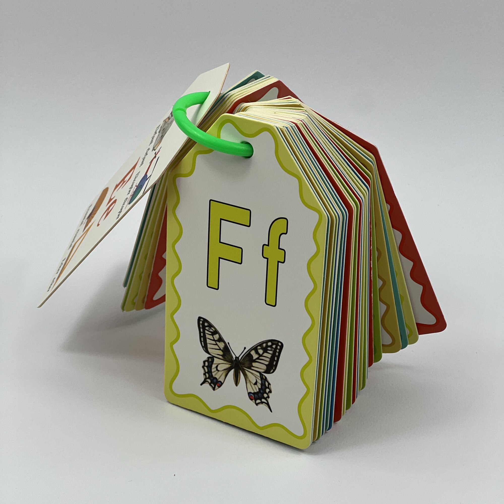 Joc educativ invatam alfabetul, 31 cartonase ilustrate, NippleBaby - eMAG.ro