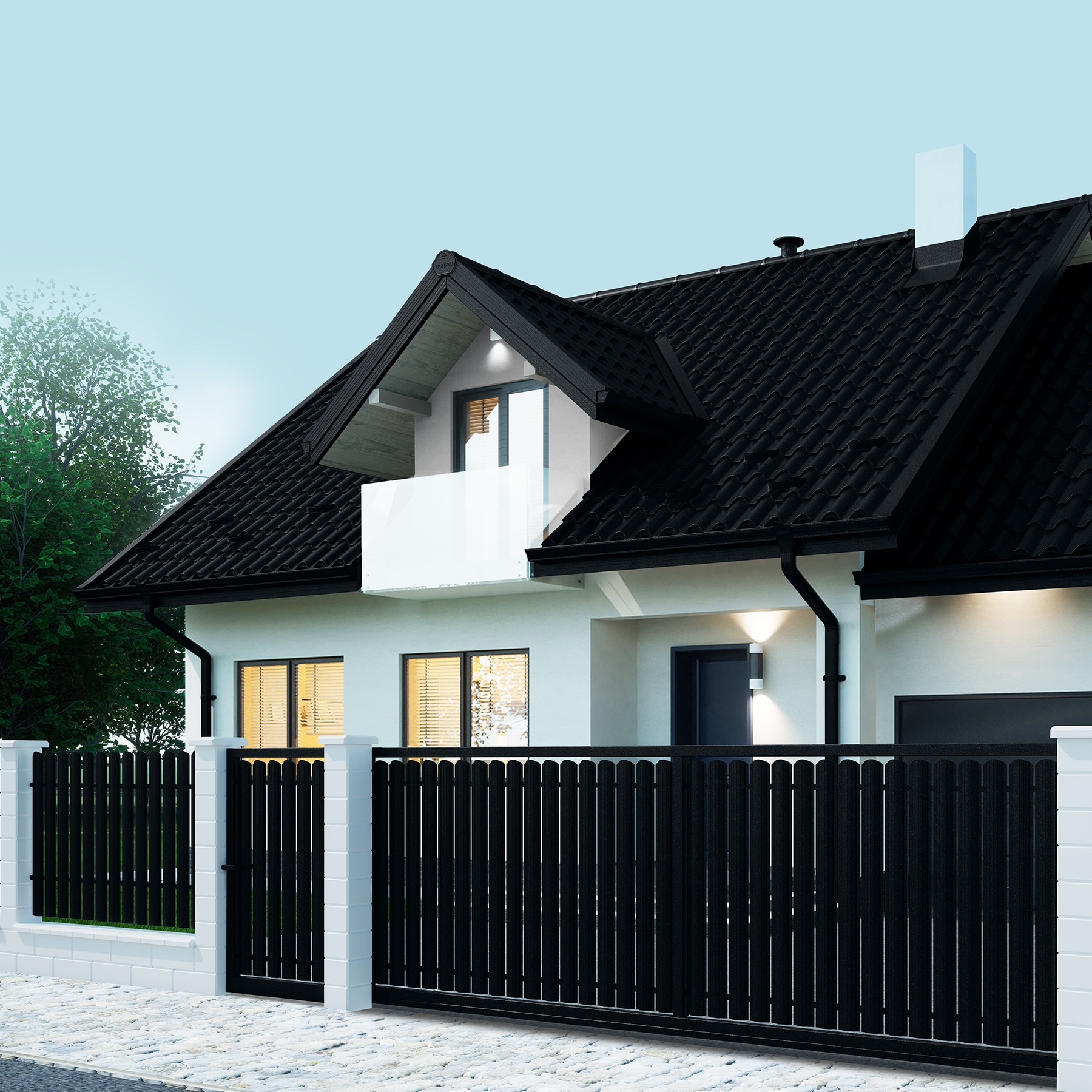 Sipca metalica pentru gard y118-cap rotund, Caretta, Briliant Duo ...