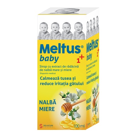 Meltus baby 1+ sirop nalba si miere, 100 ml, Solacium Pharma - eMAG.ro