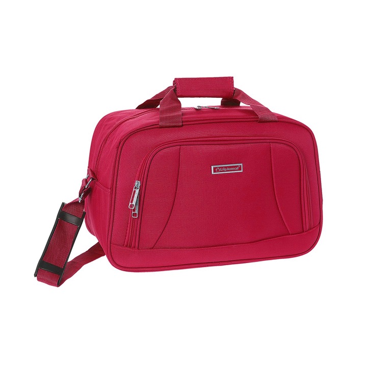Geanta de voiaj, pentru Wizz Air, Diplomat, ZC 444 - 40 cm, Rosu - eMAG.ro