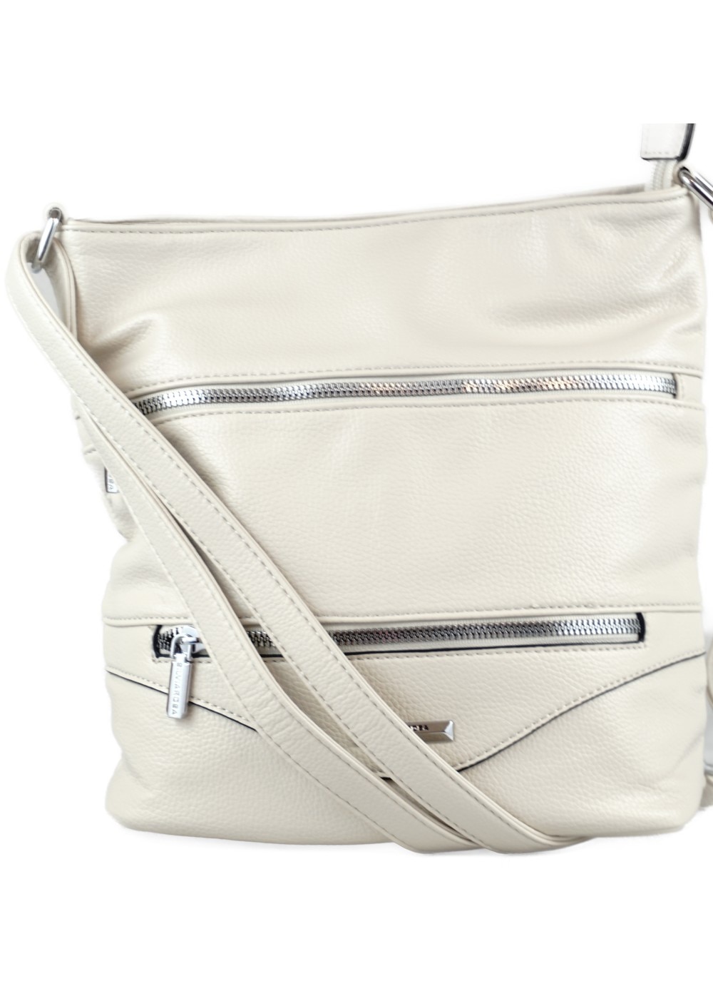 Дамска чанта за през рамо Silvia Rosa с два хоризонтални джоба отпред ...