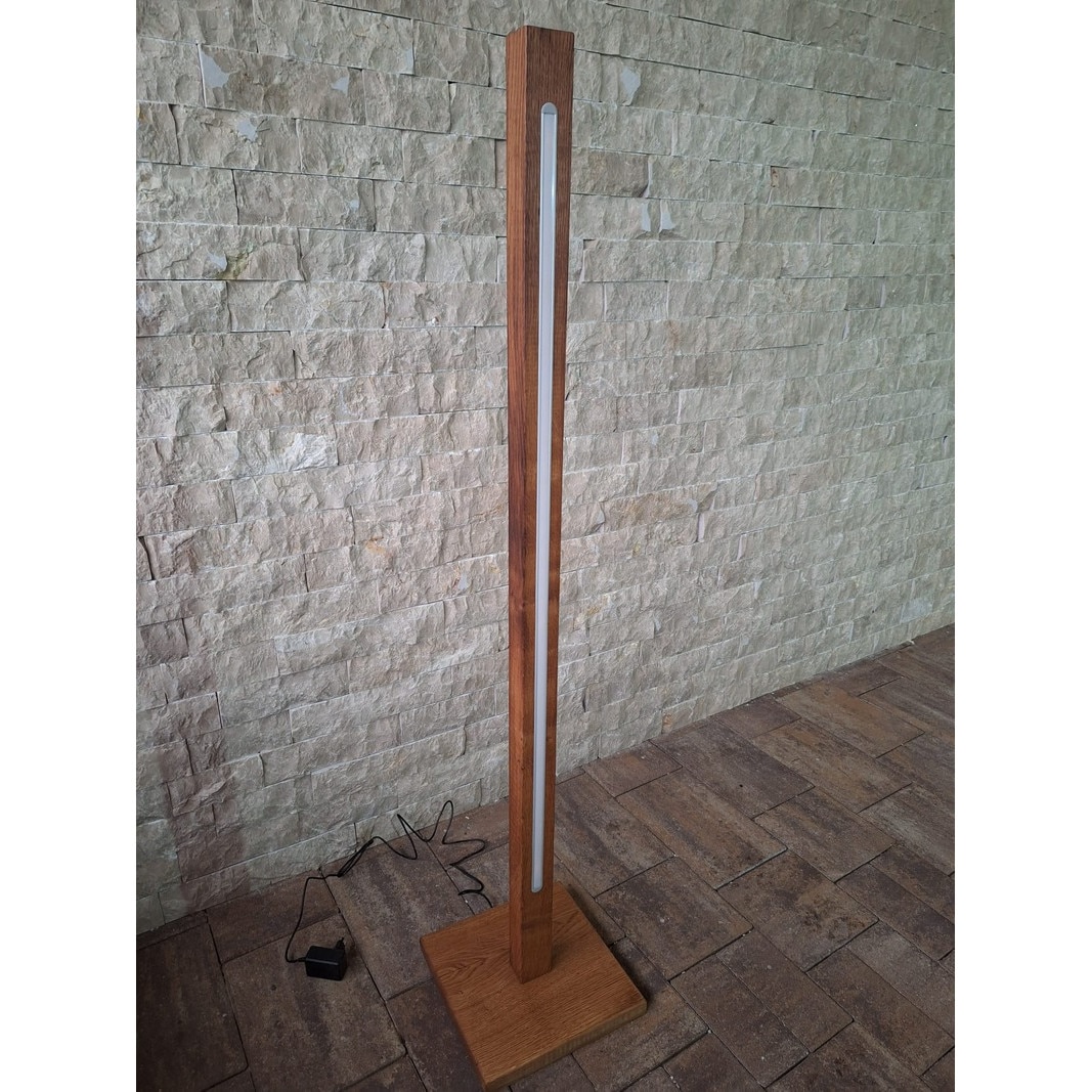 Lampadar Podea, Lemn, 130 cm - eMAG.ro