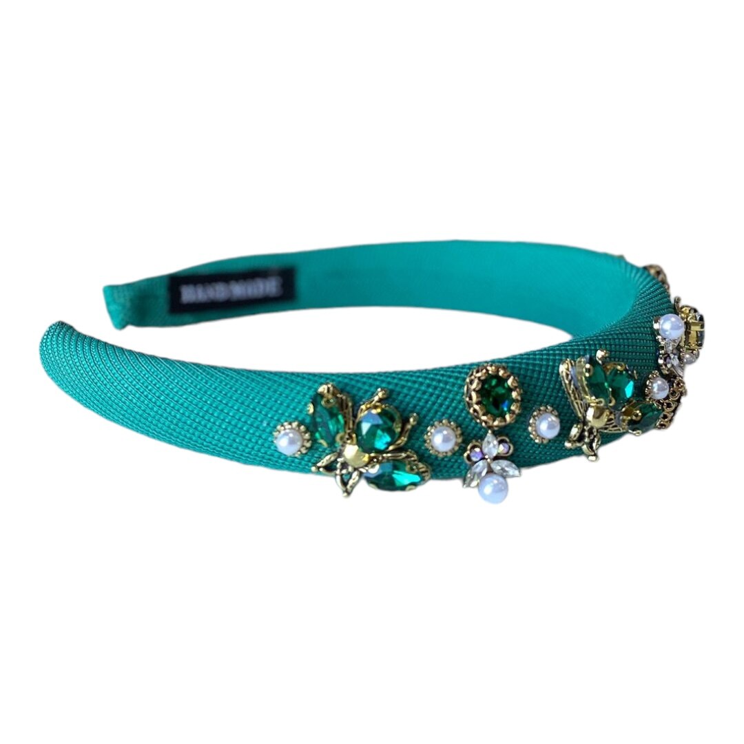 Cordeluta Accesorizata HandMade, Verde, Rombic - eMAG.ro