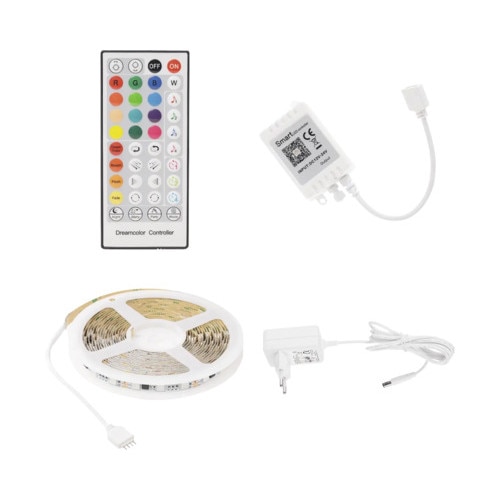 Set 2 Benzi Led Rgb Ql Lighting 5m 36w, Include Telecomanda, Controler ...