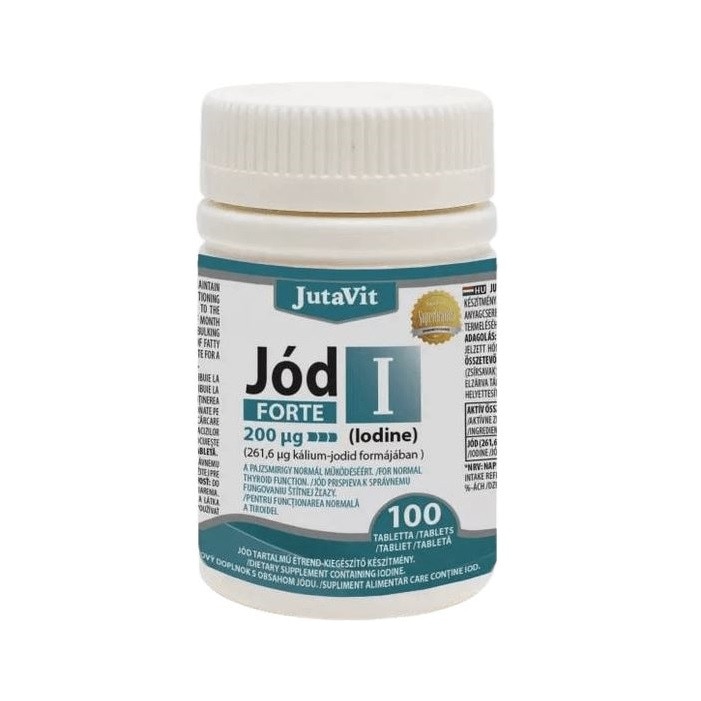 Tablete de iod 200 μg Jutavit, 100 buc - eMAG.ro