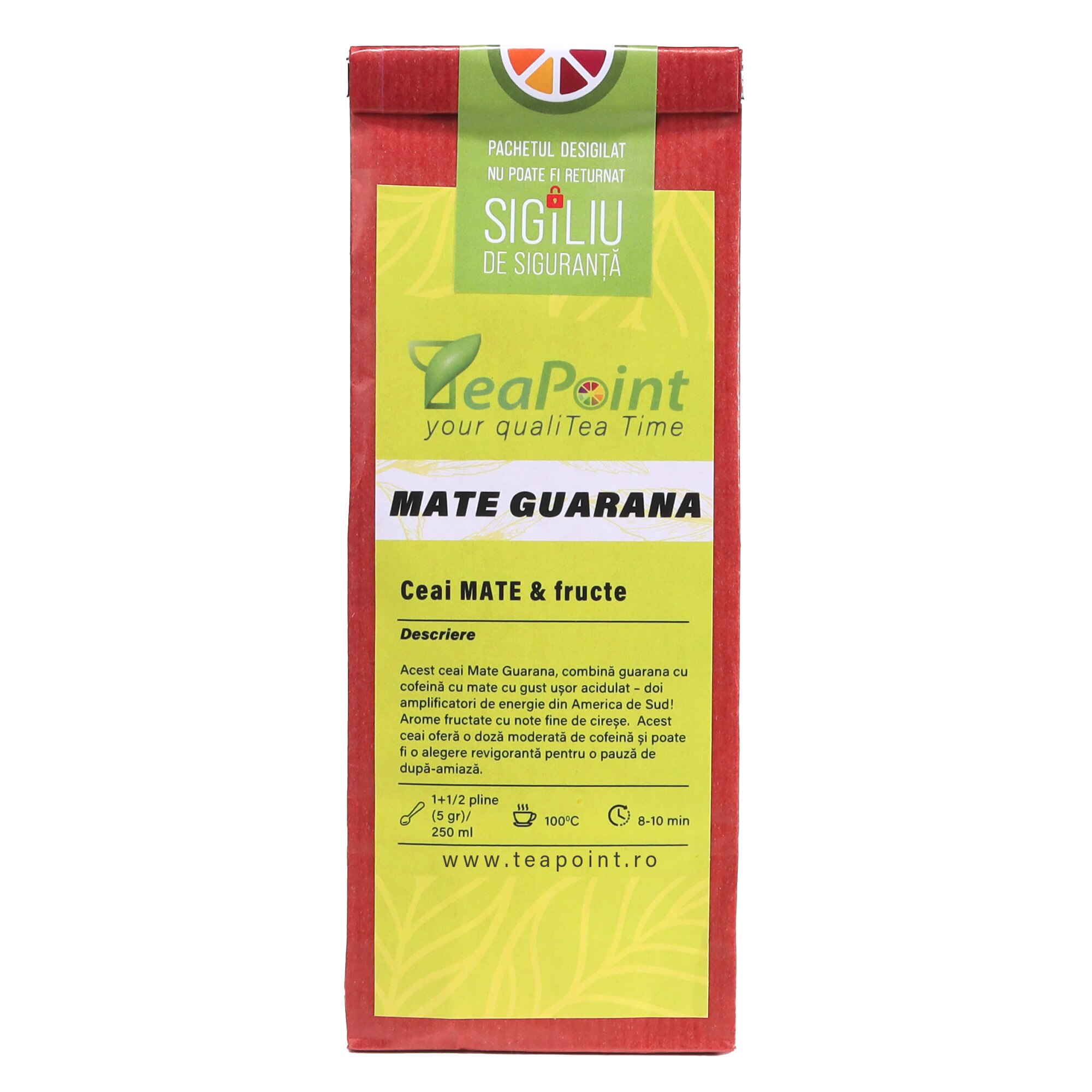 Ceai Mate Guarana _Tea Point_ 100 g - eMAG.ro