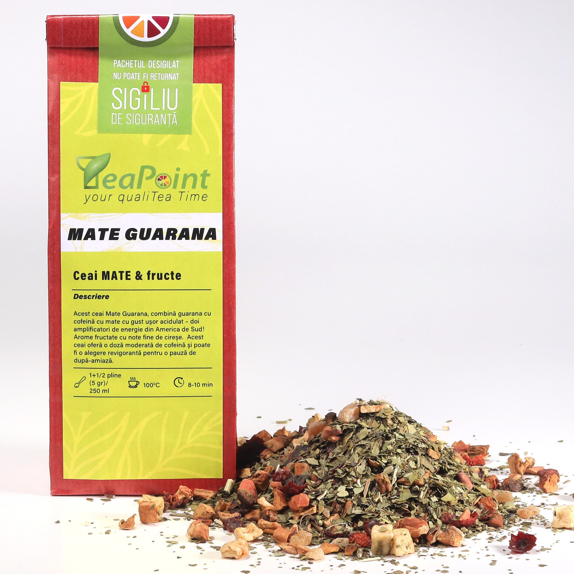Ceai Mate Guarana _Tea Point_ 100 g - eMAG.ro