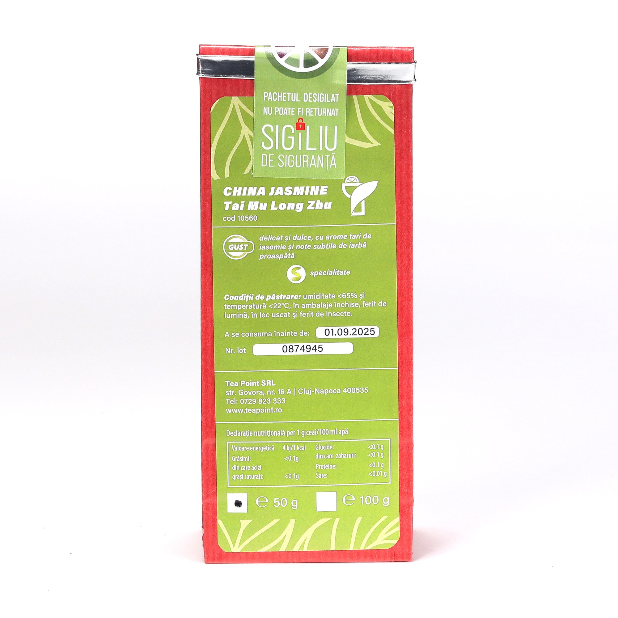 Ceai China Jasmine Tai Mu Long Zhu 50 g - eMAG.ro