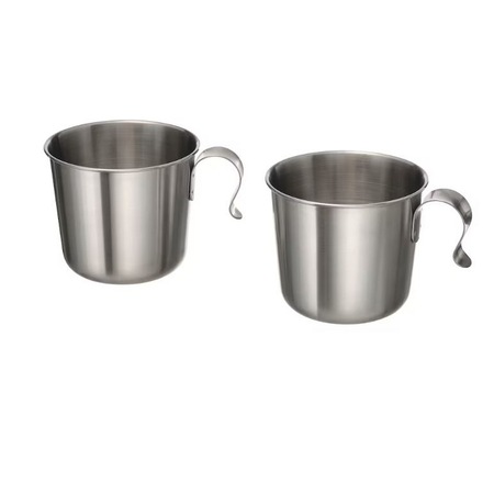 Set 2 cani din inox, Syamag, 330 ml, 9x8 cm - eMAG.ro