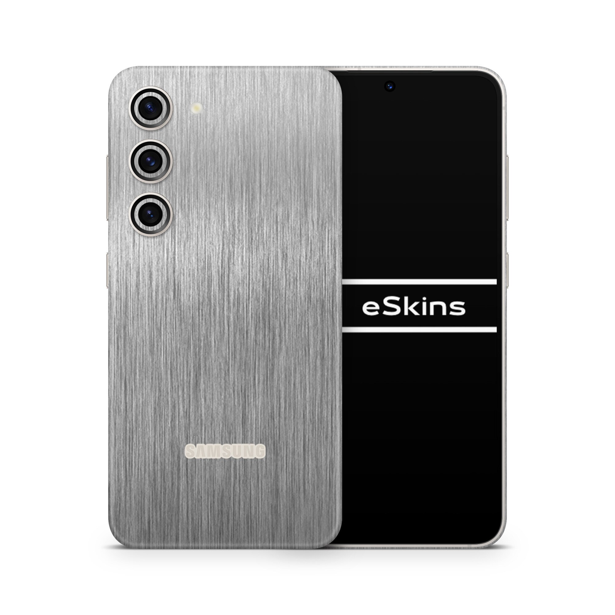 Folie protectie Skin pentru Samsung Galaxy S23 FE, Metalic 3D Graphite ...