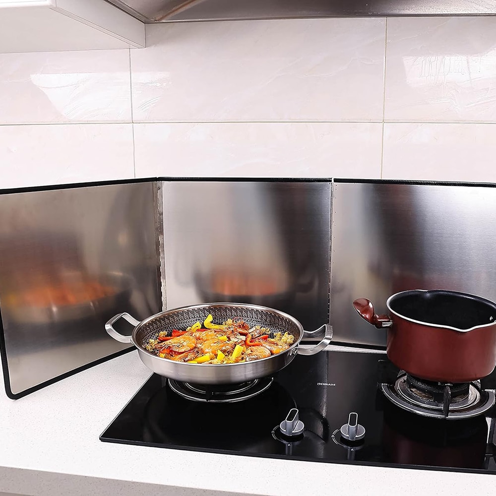 Placa SIKS de Protectie Antistopi Aragaz Din Metal L, Pliabila, Panou ...